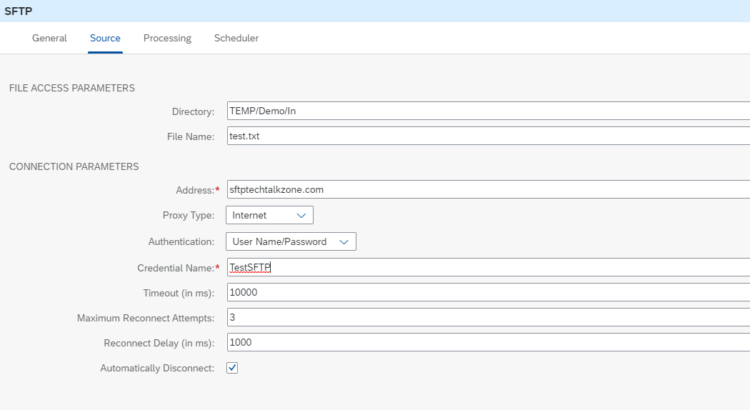 SFTP Adapter in SAP CPI - TechTalkZone